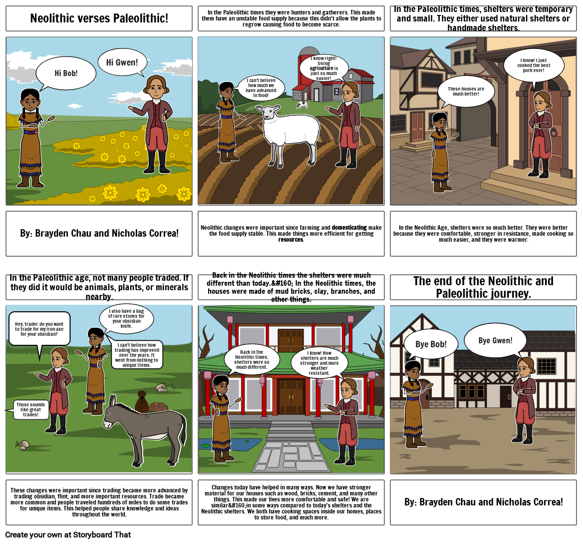 Neolithic vs. Paloelithic Storyboard by 42b942c8