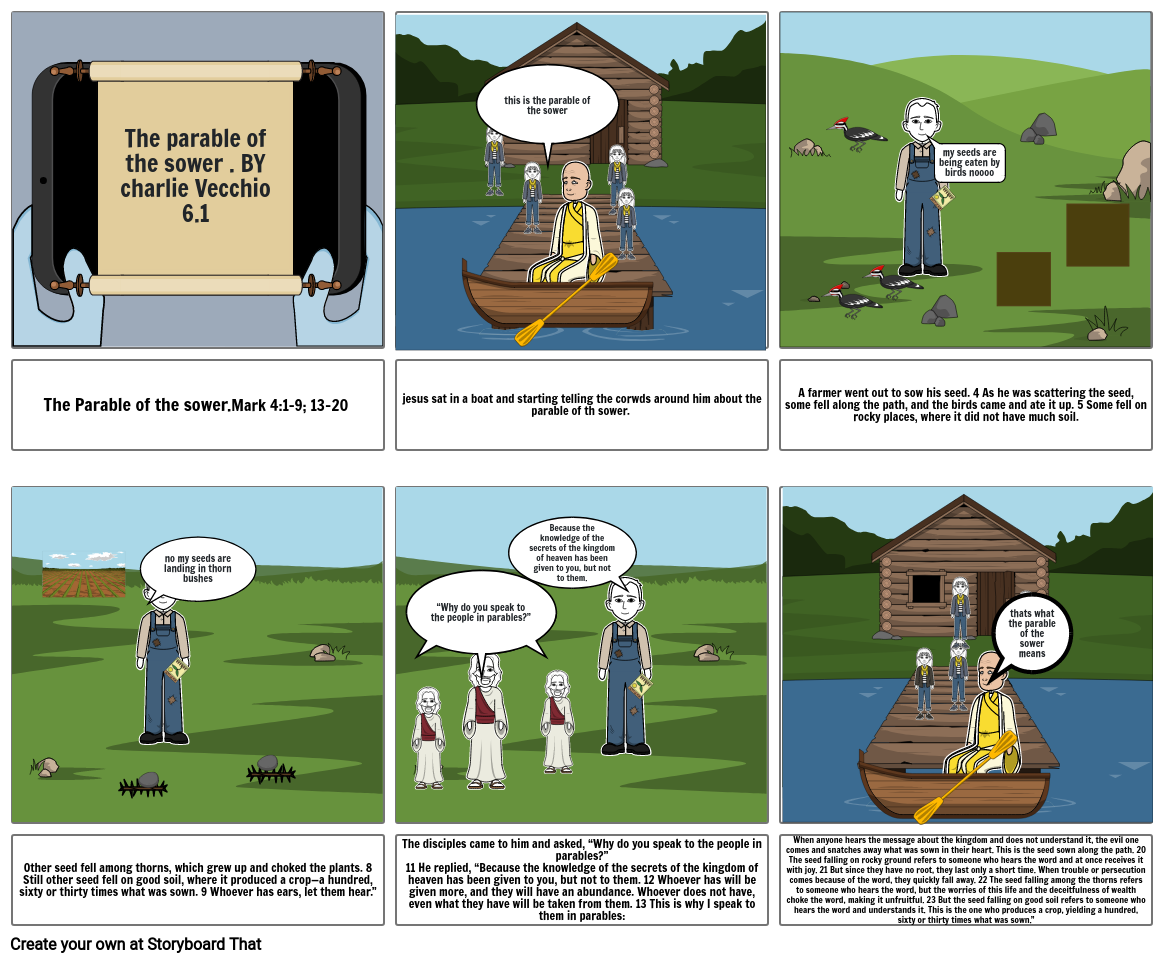 parable of the sower Storyboard par 438891c4