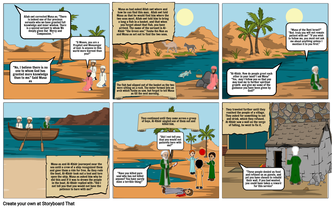 Musa as and Al-Khidr Storyboard par 438a75c8