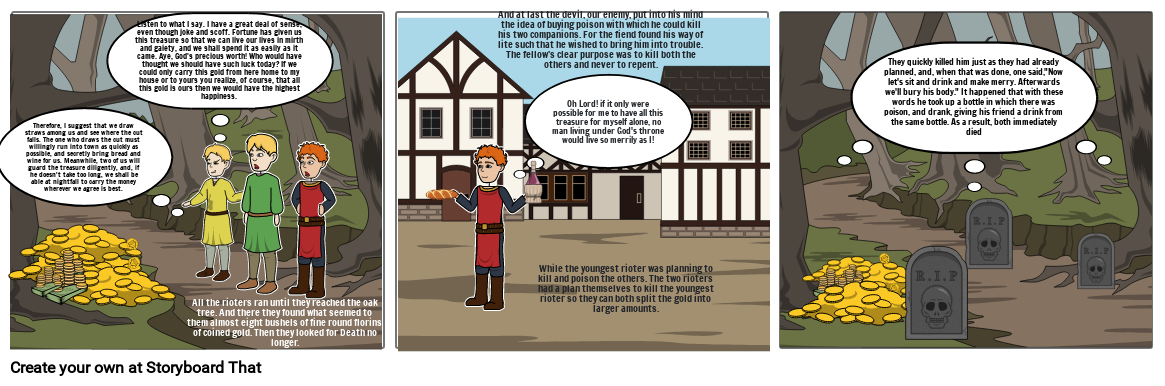 pardoners tale Storyboard por 43a92d56