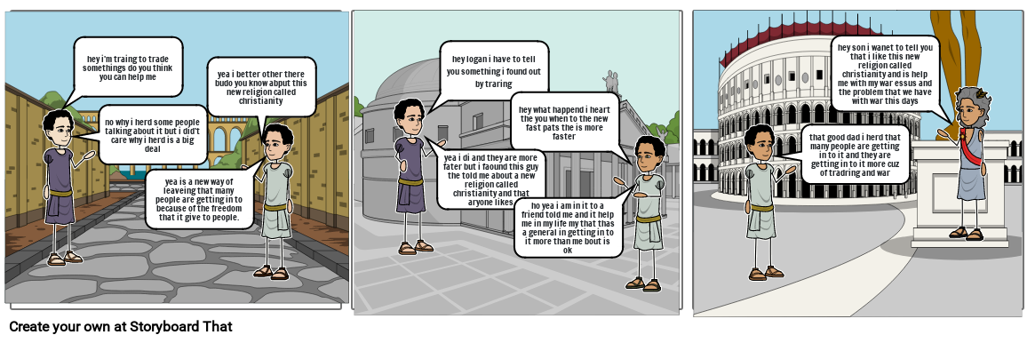 Rome and cristianity Storyboard par 441b35cc