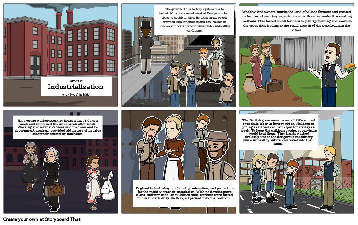 Child labor industrial rev Storyboard by 4421fdf949