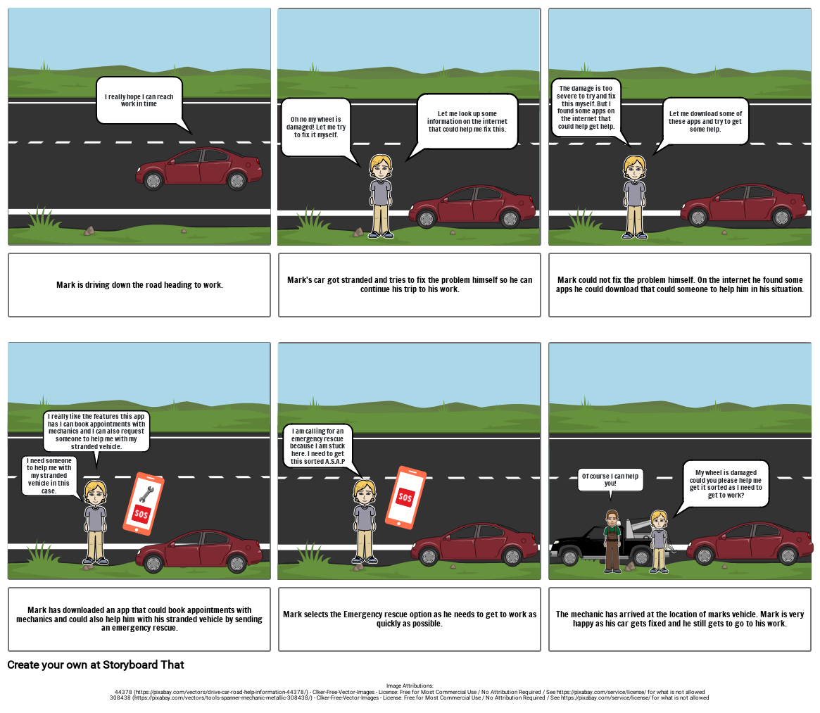 Storyboard car maintenance Storyboard by 443990a0