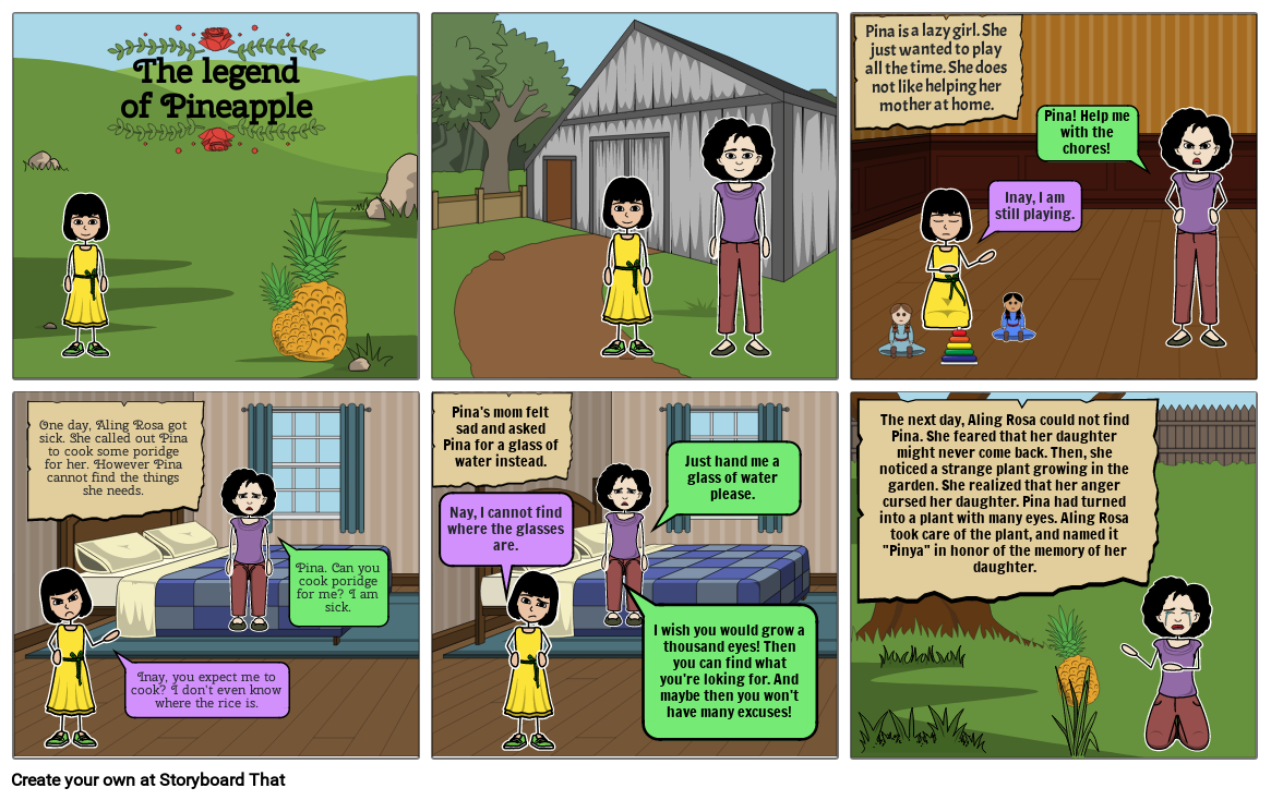 The Legend of the Pineapple Storyboard by 44798d8c