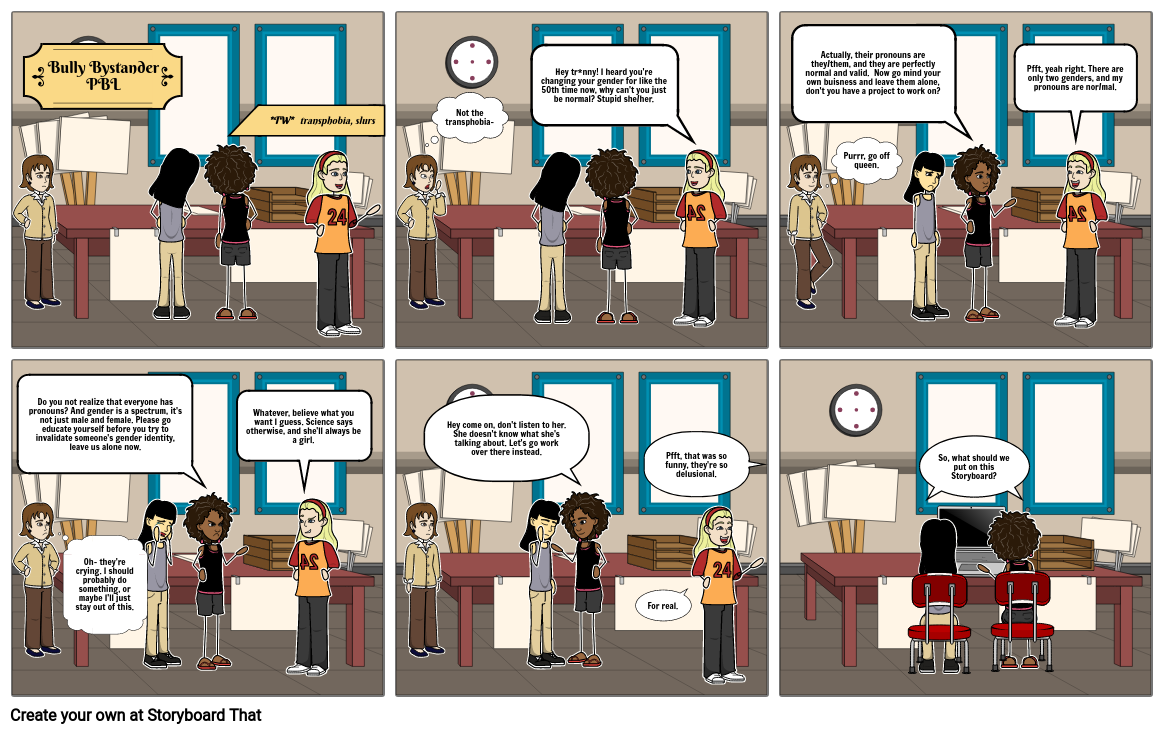 Bully Bystander PBL Storyboard by 44cd4d19