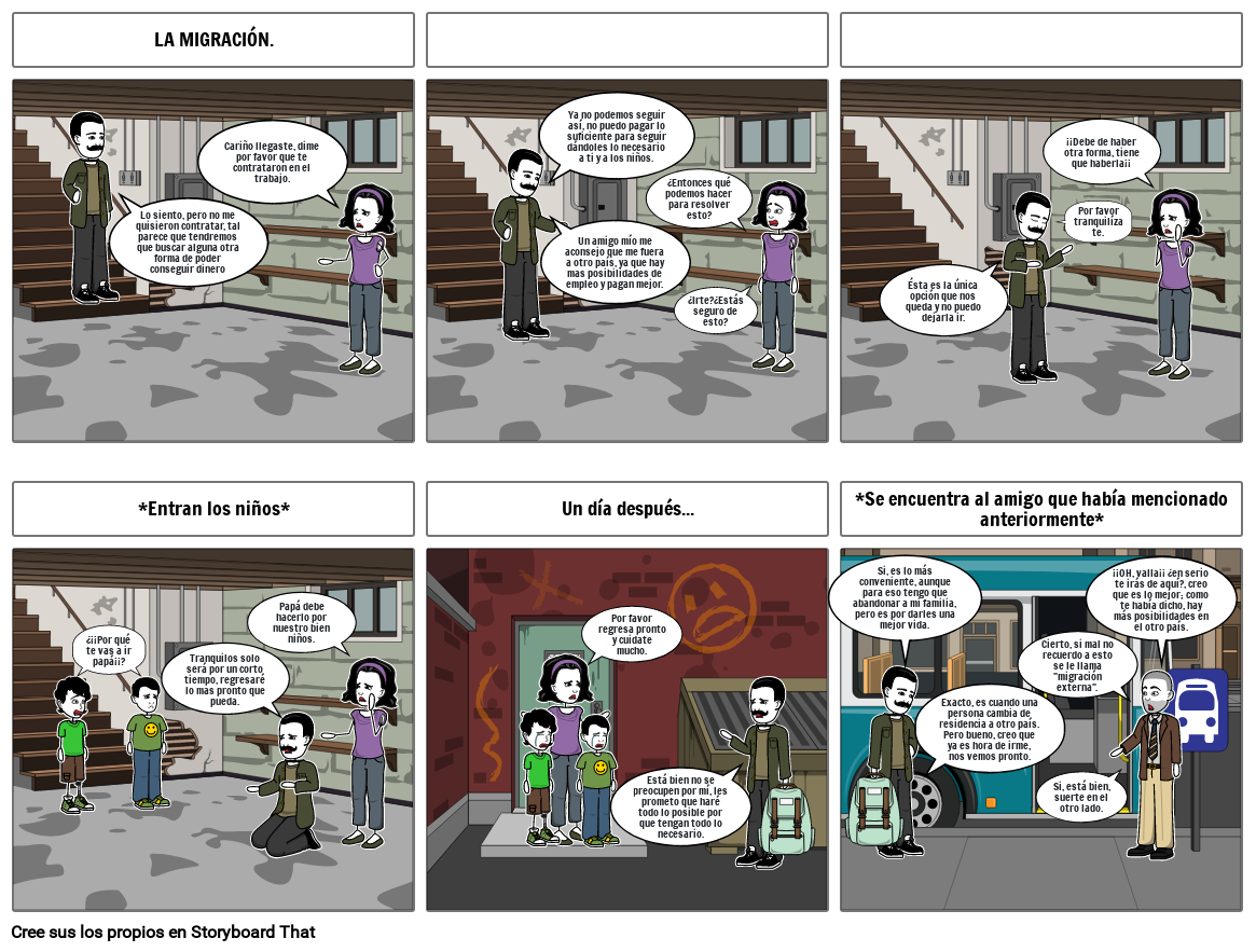LA MIGRACIÓN Storyboard por 45175dc7