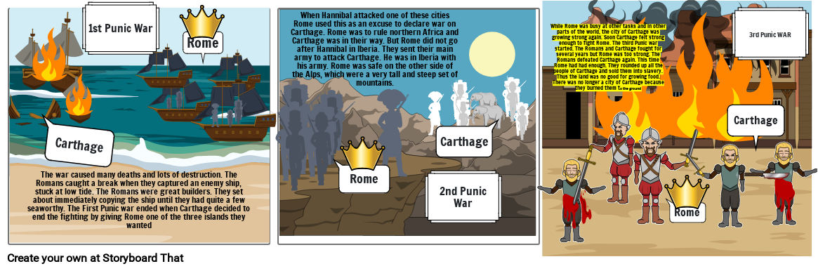 Punic story bored social studies Storyboard por 4548bff4