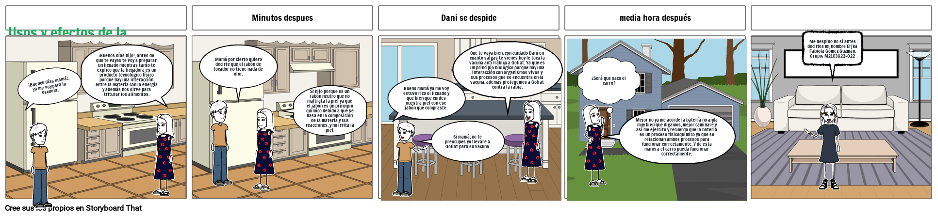 Usos y efectos de la tecnología Storyboard by 45888e99 Usos y efectos de la tecnología Storyboard by 45888e99