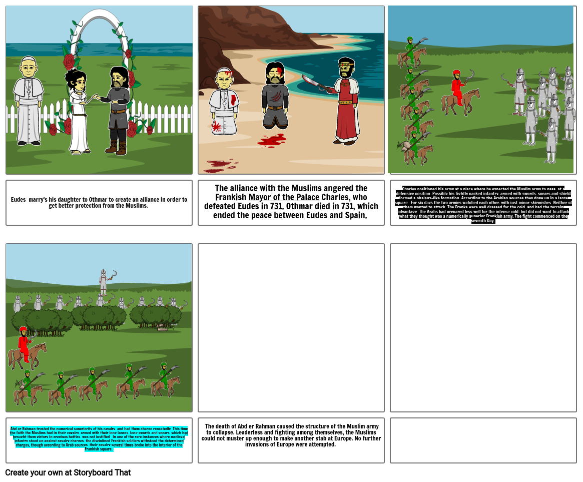 The Battle Of Tours. Storyboard av 458ad69b