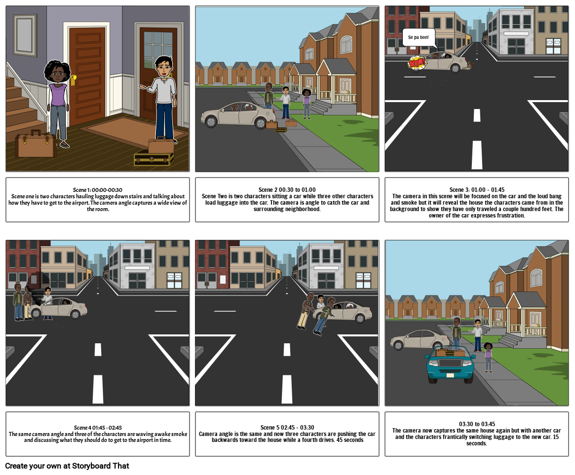 car breakdown Storyboard par 458b7be3