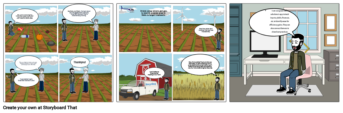 New technology farming Storyboard von 45c5ca10
