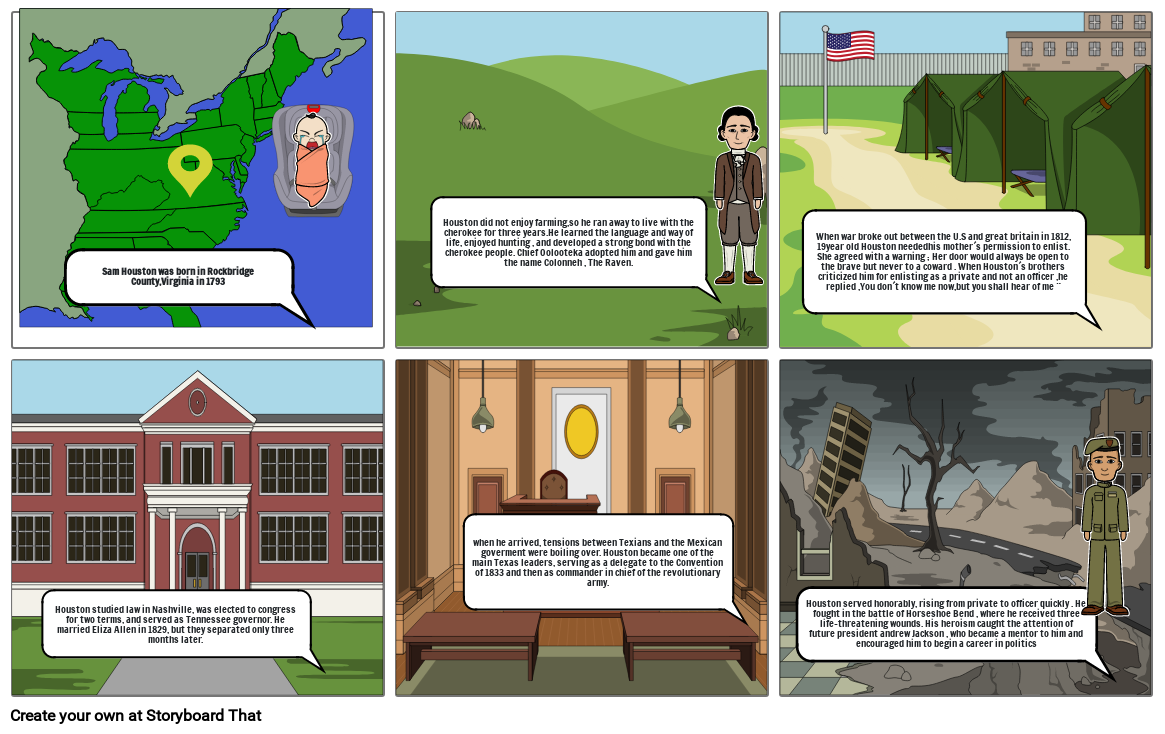 sam houston Storyboard by 460d1f97