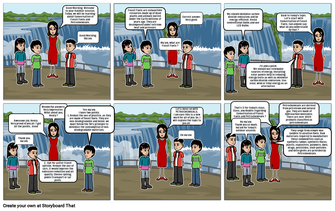 coal and petroleum comicstrip Storyboard par 463e6ced