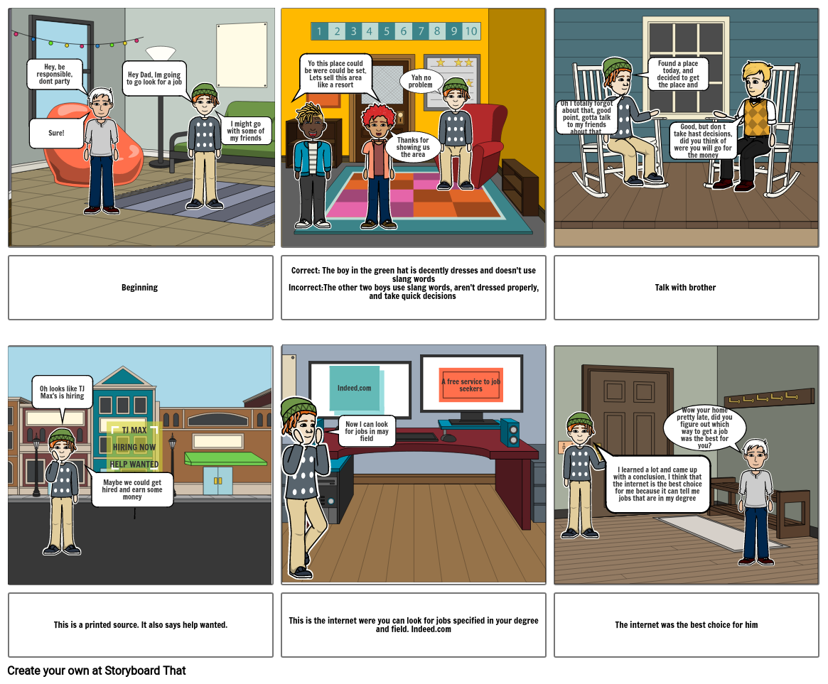 Job Sources Comic Storyboard by 46b622b2