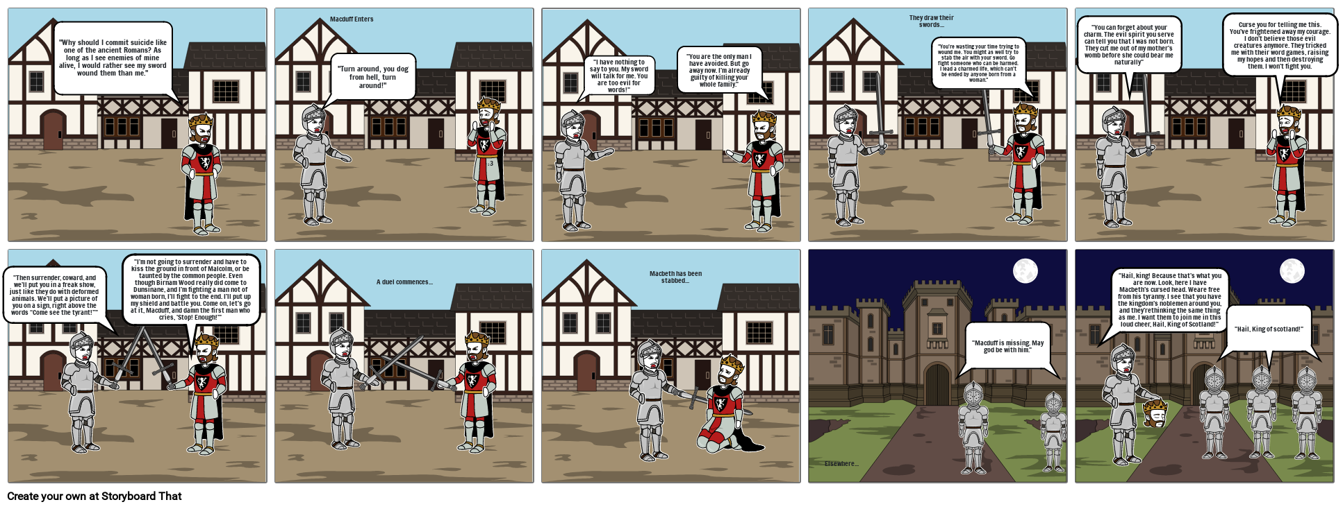 Macbeth Project Storyboard por 46c7f770