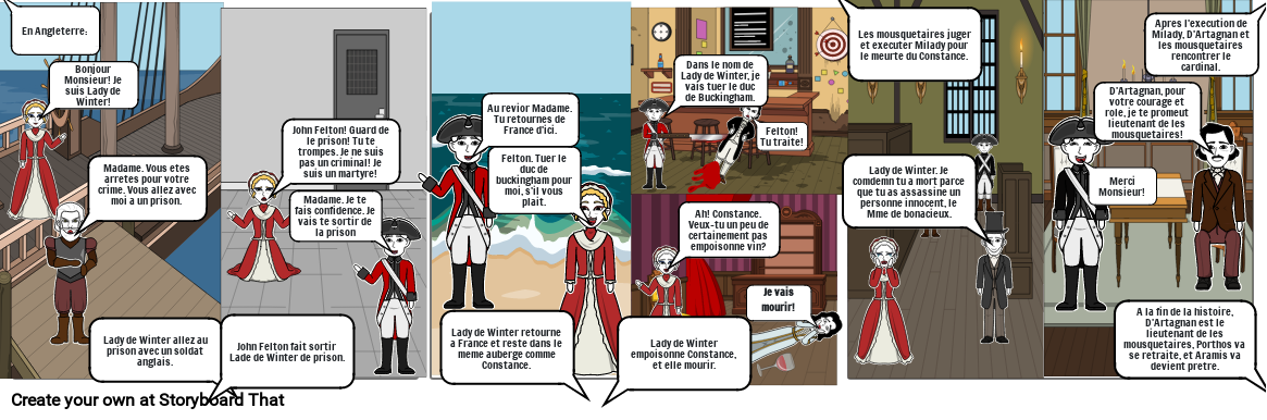 Les Trois Mousquetaires Storyboard por 4710a658