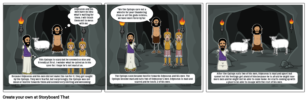 The Odyssey: Book 9 Storyboard por 4729da7d