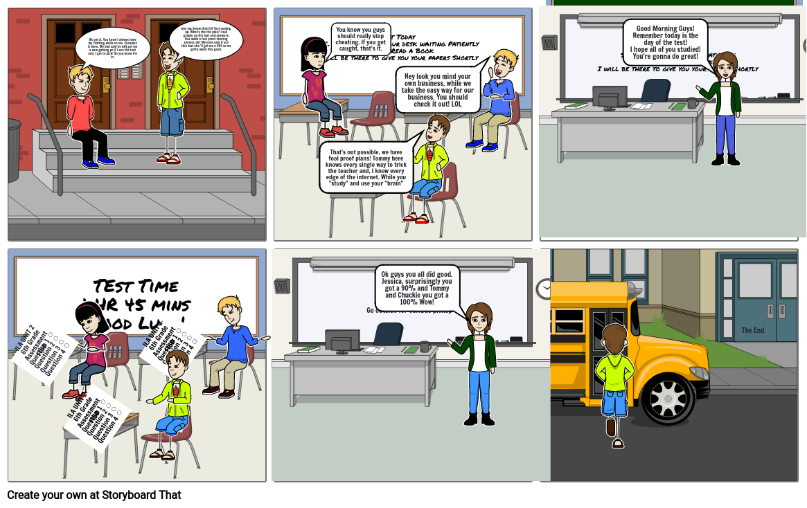 Academic Dishonesty Storyboard por 472c1d24