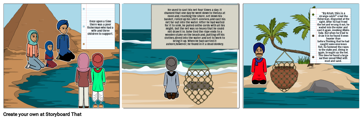 The Fisherman and the Jinnee Storyboard by 4754191b
