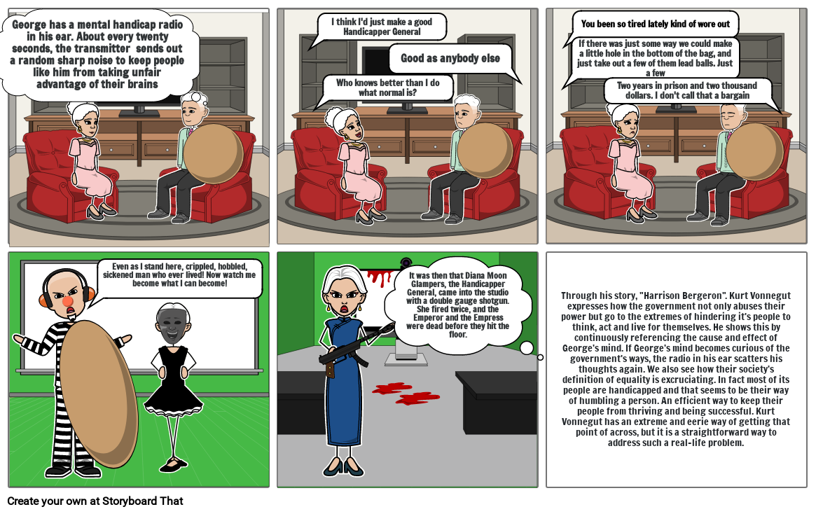 Harrison Burgeron Storyboard por 47b4e632