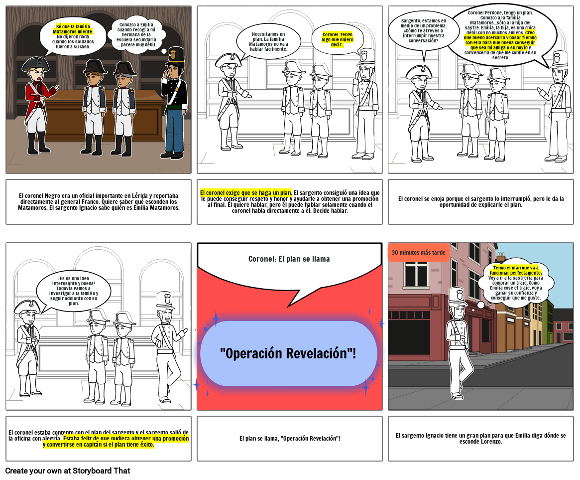 Chapter 5: La hija del sastre Storyboard by 48d09e3f