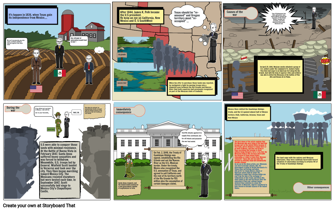 american-mexico war Storyboard by 490a4717