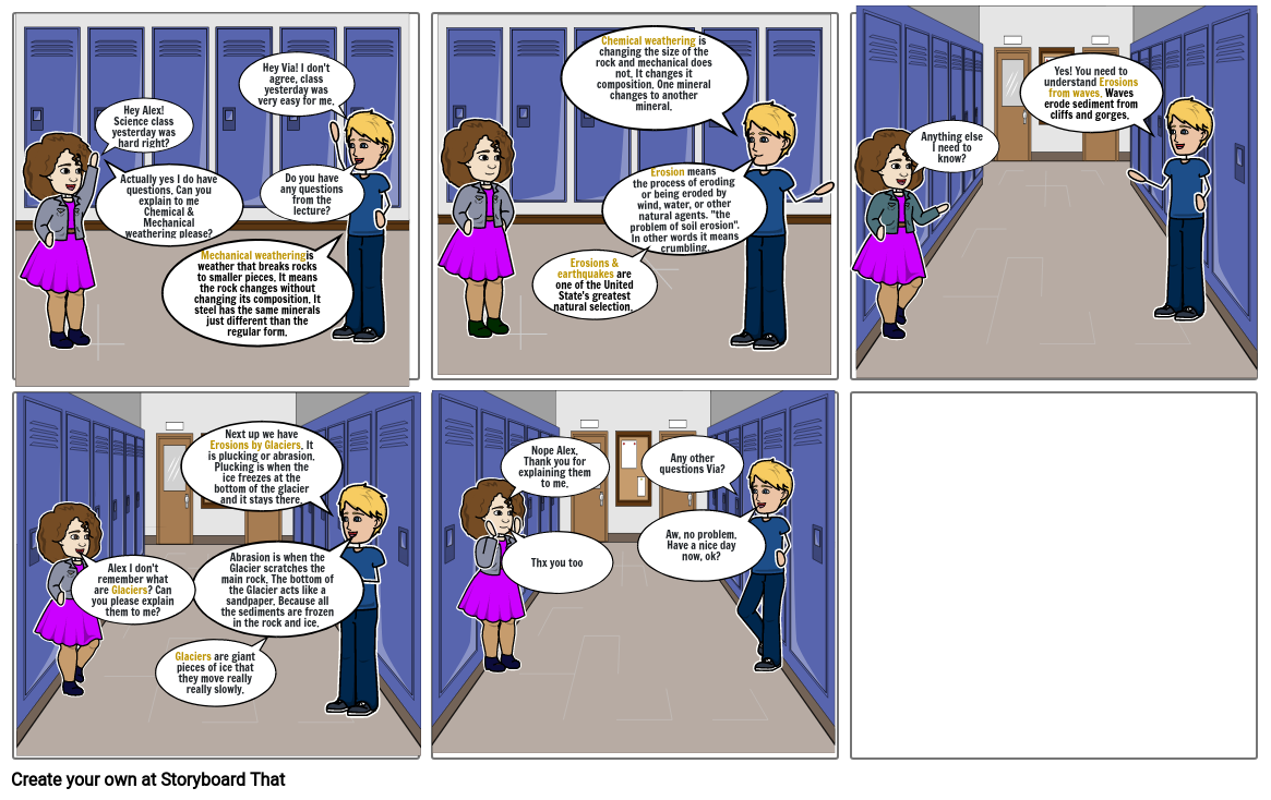 Chapter 3 Earth's Changing Surface Storyboard por 49304b11