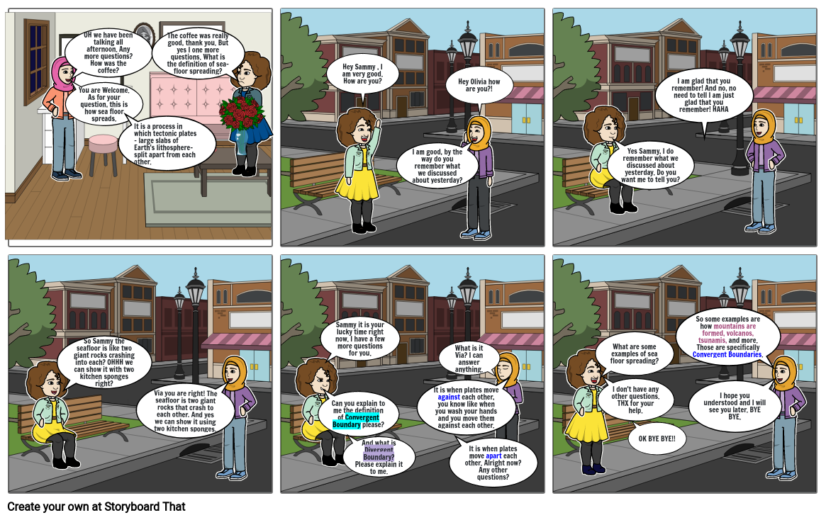 Plate Tectonics and Sea-Floor Spreading Storyboard