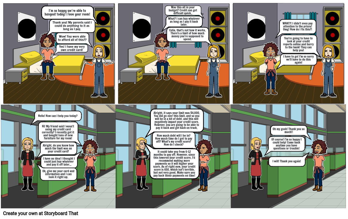 Understanding Credit Storyboard por 494cfb74