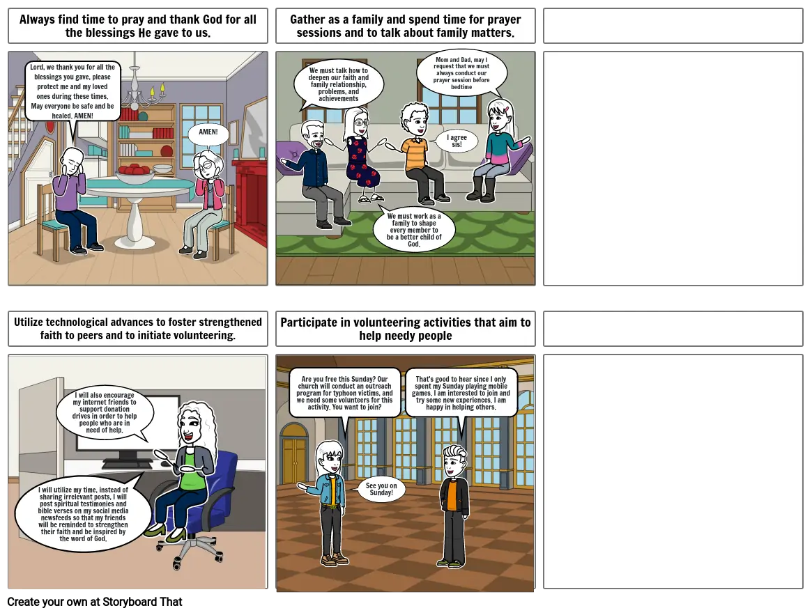 In the name of Faith and Mission Storyboard por 49df7988