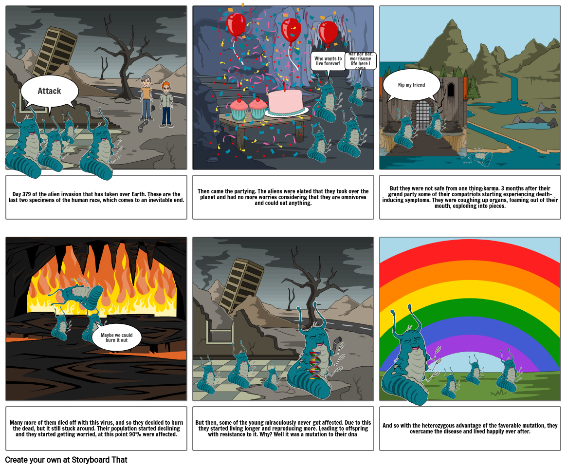 Evolution. Project Storyboard por 4a10d819