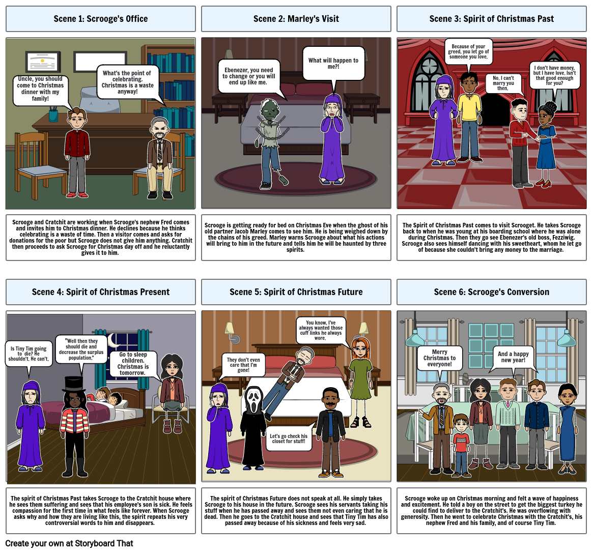 A christmas carol Storyboard by 4a521435