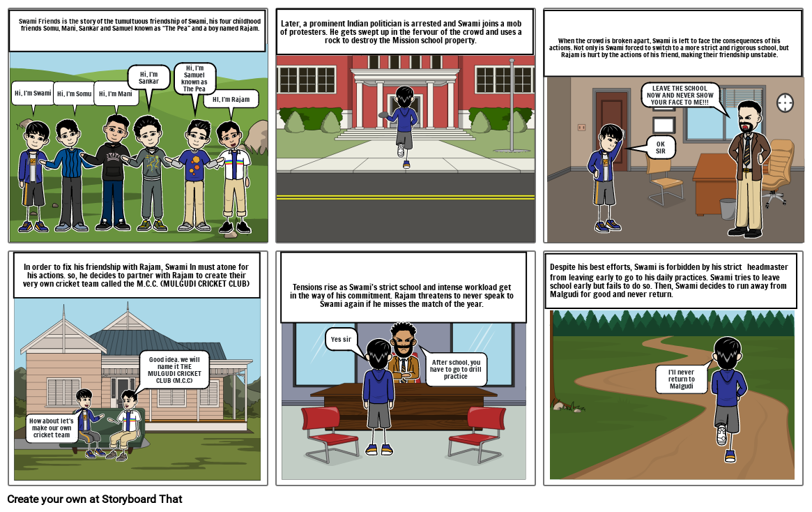 Swami & Friends Storyboard by 4adbb575