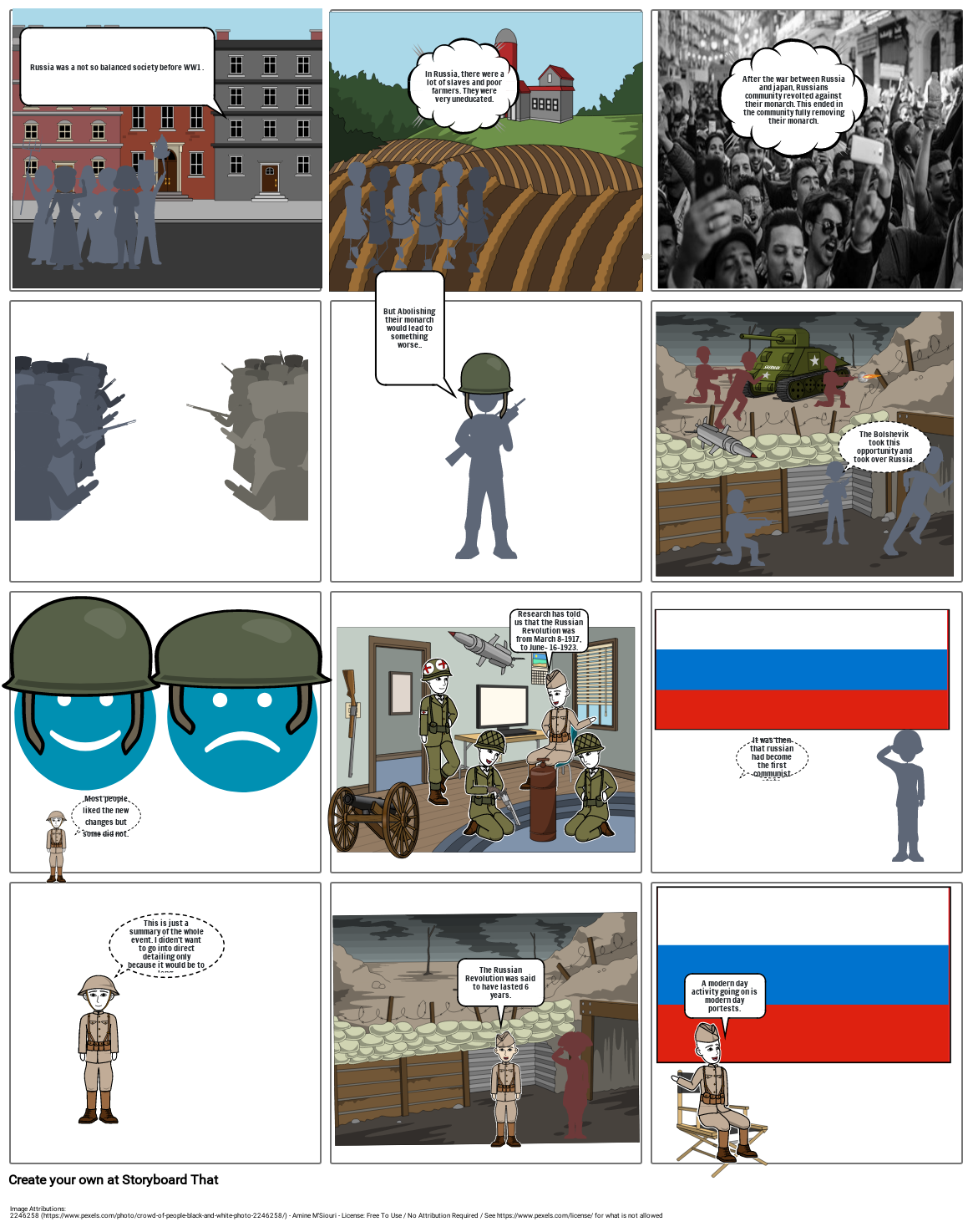 Russian Revolution Storyboard por 4af53b7c