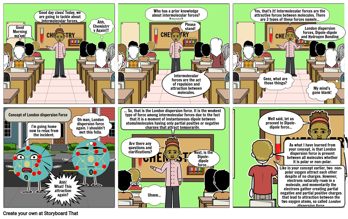 intermolecular forces Storyboard by 4b27c2f6