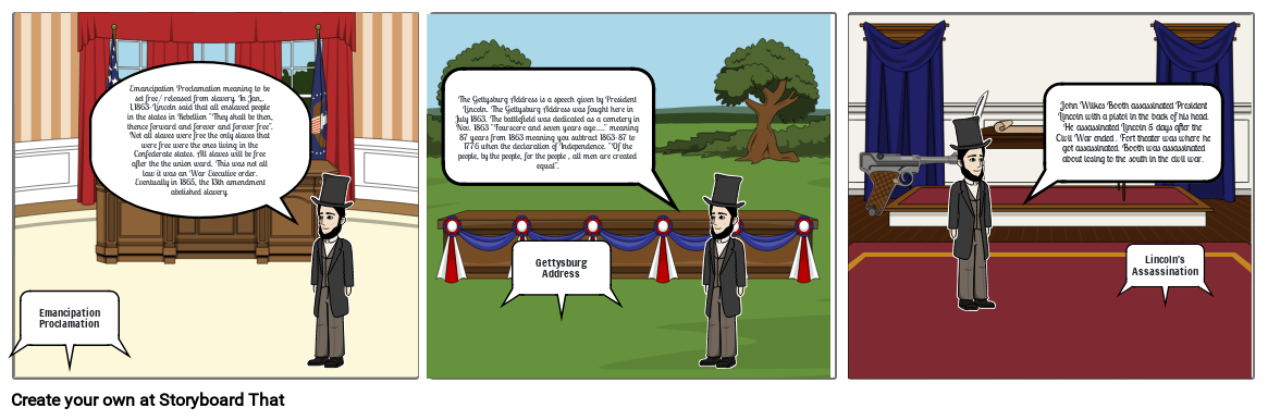 Lincoln Comic Storyboard por 4b35a96b