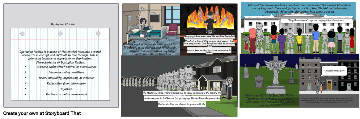 Dystopian Fiction Storyboard by 4ba40fc2