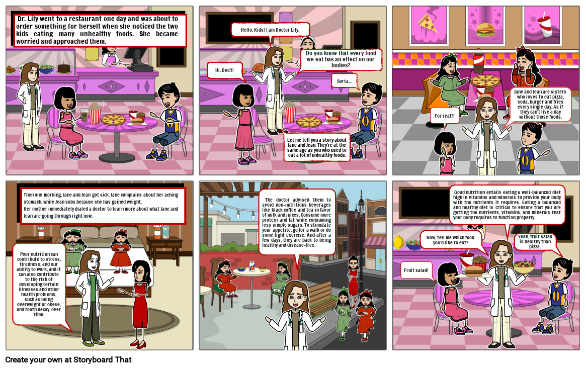 Healthy Food Storyboard par 4be1d4cd