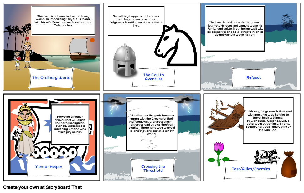 The Odyssey Part 1 Storyboard by 4bee2290