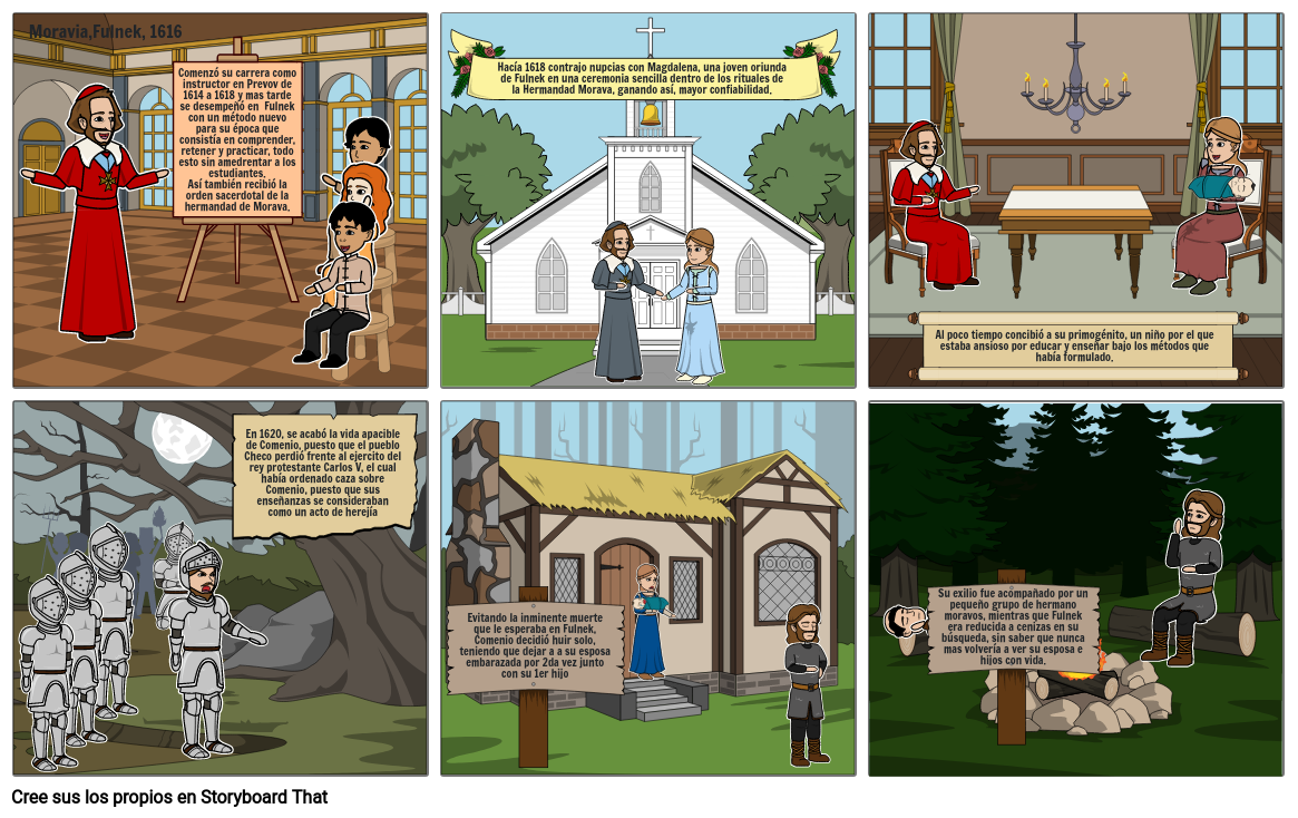 Juan Amos Comenio II Storyboard por 4c893b26