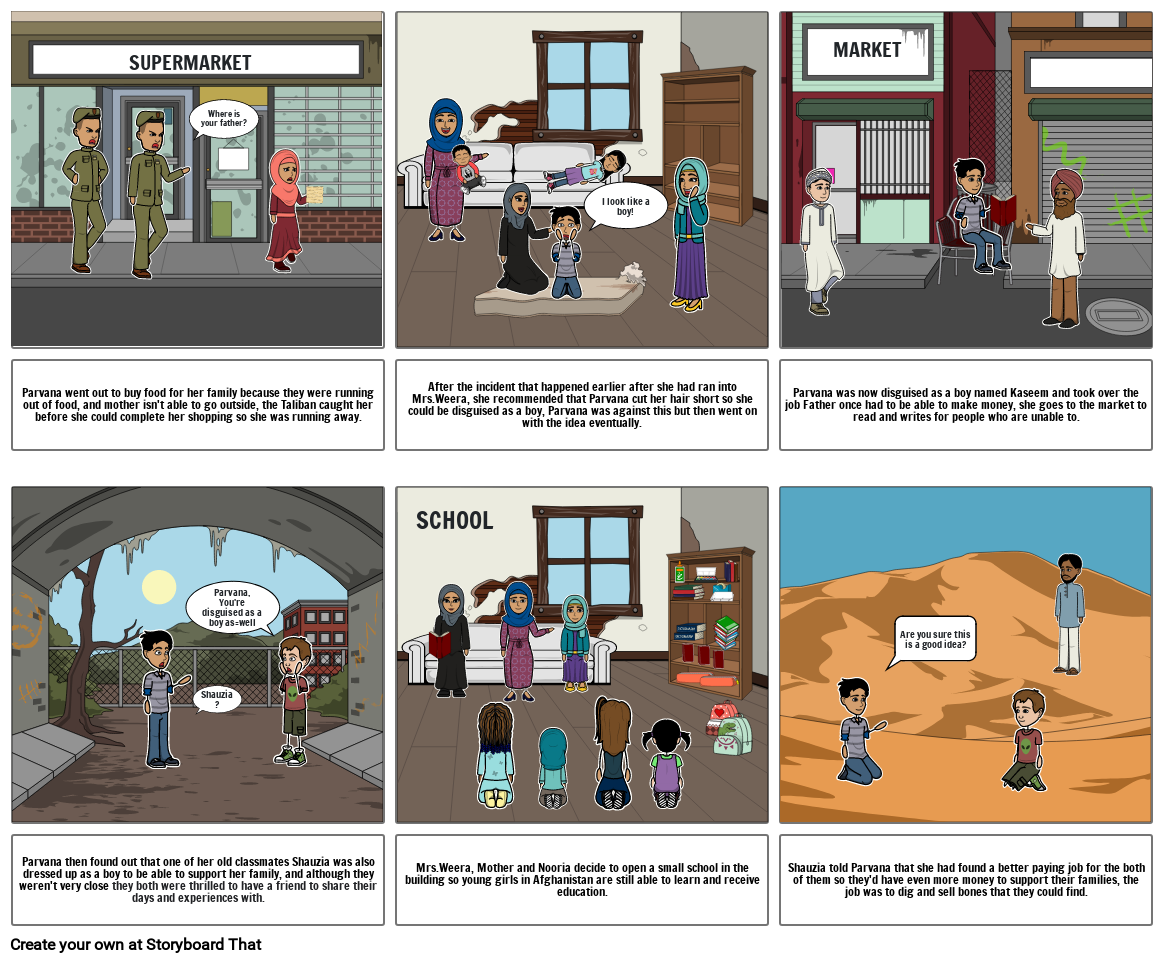 The Breadwinner Part 2 Storyboard By 4c9d0b30