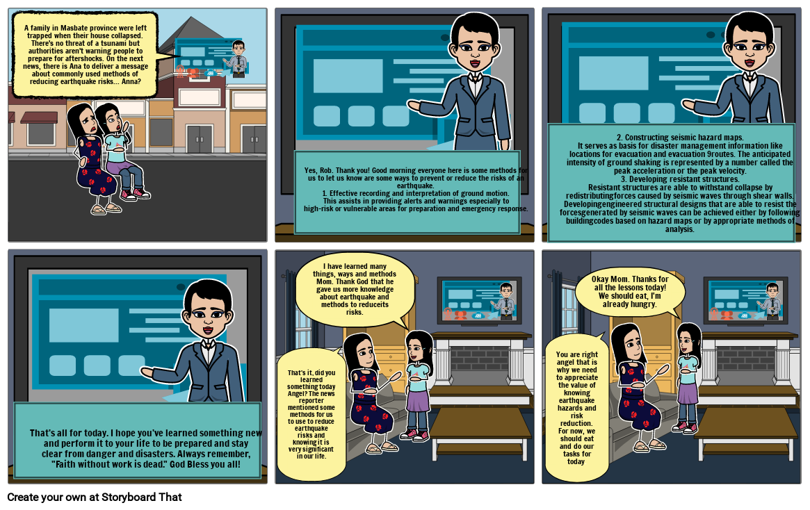 Learning about earthquake Storyboard par 4cbc86ca