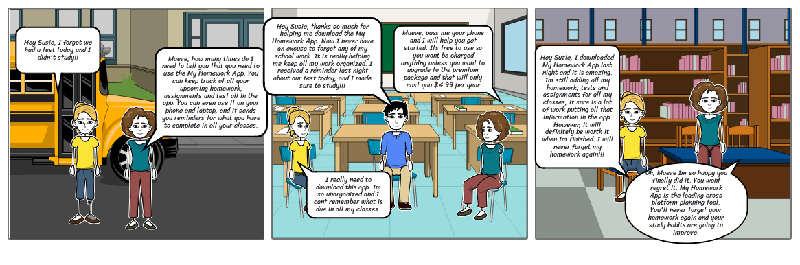 My Homework App Storyboard by 4d6447e4
