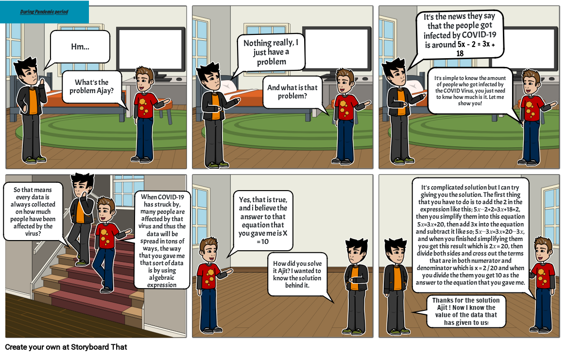 MATHS HOLIDAY HOMEWORK COMIC STRIP CLASS VIII