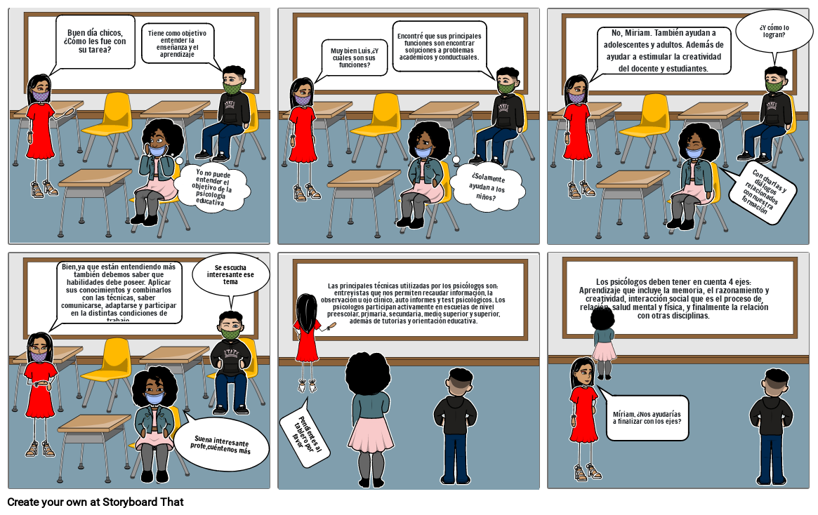 Psicología educativa Storyboard by 4e1fdbdf