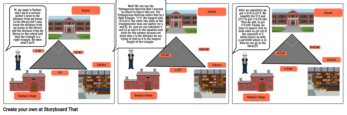 Geometry Comic Strip Storyboard by 4e27ddd8