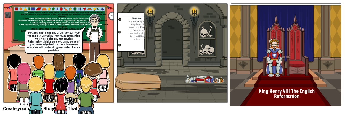 English Reformation Storyboard por 4e46a62d