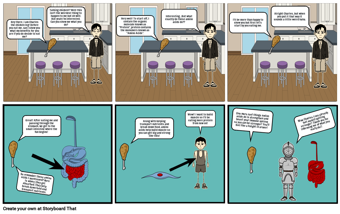 Organic Molecules Comic Strip Storyboard by 4e680cac