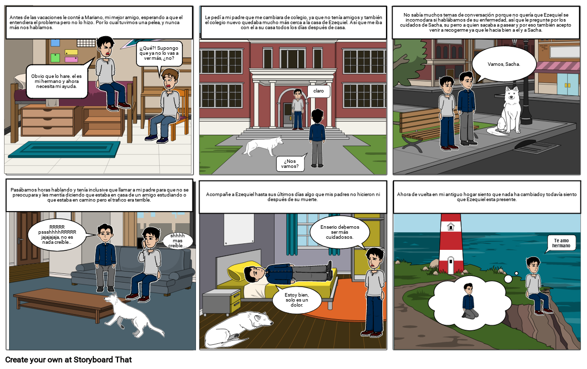 Los ojos del perro siberiano 2 Storyboard por 4e952b55