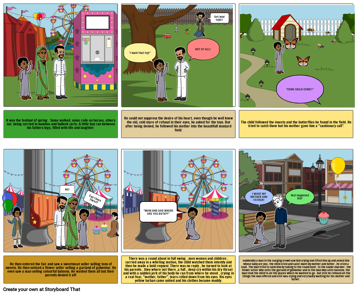 The Lost Child Storyboard por 4ec2f0ed